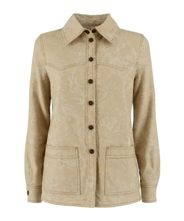 Etro Single-breasted Long-sleeved Jacket - Nude