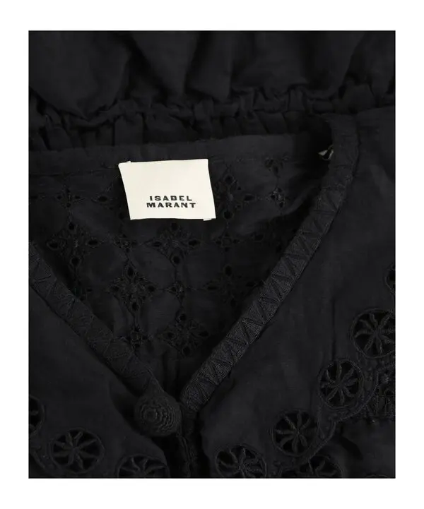 Isabel Marant Étoile Lace Detailed V-neck Blouse