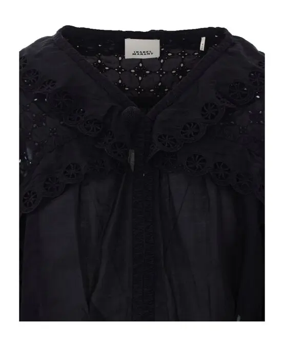 Isabel Marant Étoile Lace Detailed V-neck Blouse
