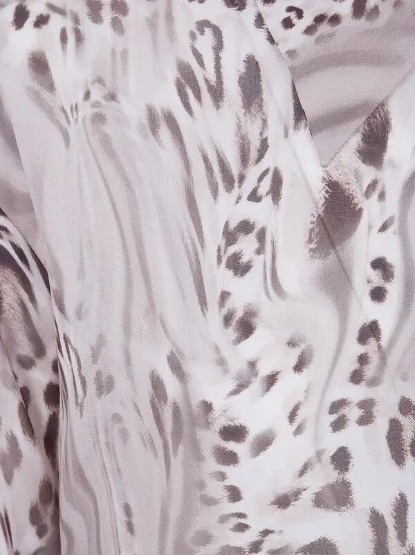 BLUGIRL Buttoned Animal Print Shirt