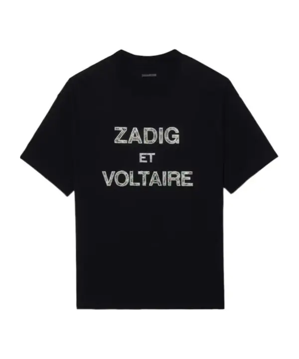 Zadig&Voltaire Rhinestone Logo T-shirt