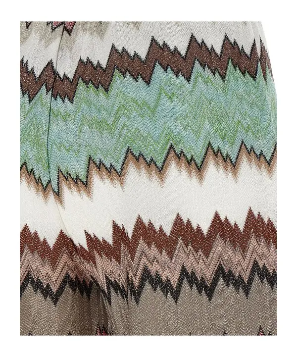 Missoni Lamé Zigzag Flared Pants - Multicolor