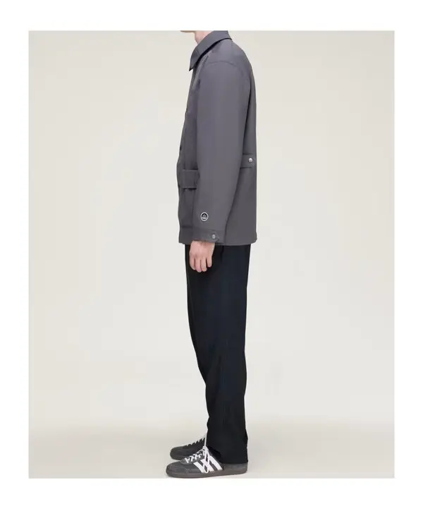 Adidas Spzl Logo-patch Jacket - Gray