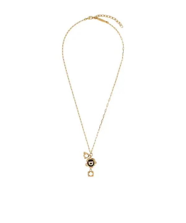 FERRAGAMO Gancini Charm Necklace - Yellow