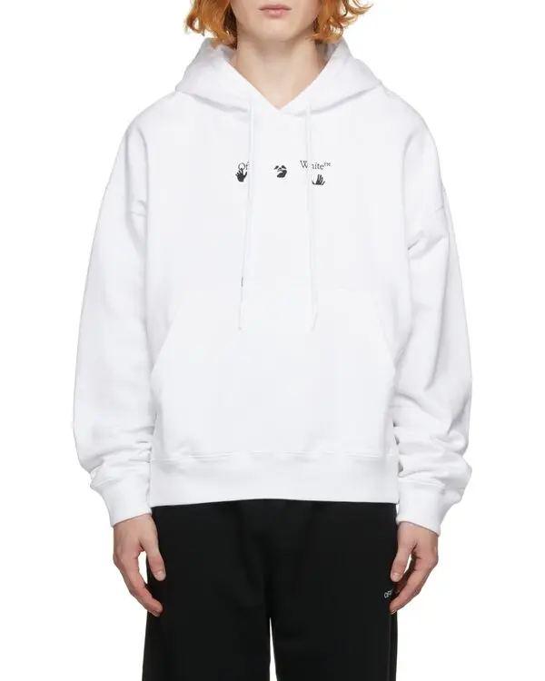 Off-White Logo Print Cotton Hoodie
