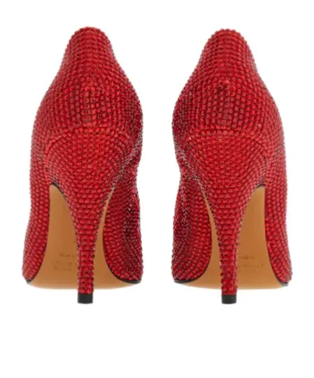 FERRAGAMO Embellished Satin Pumps