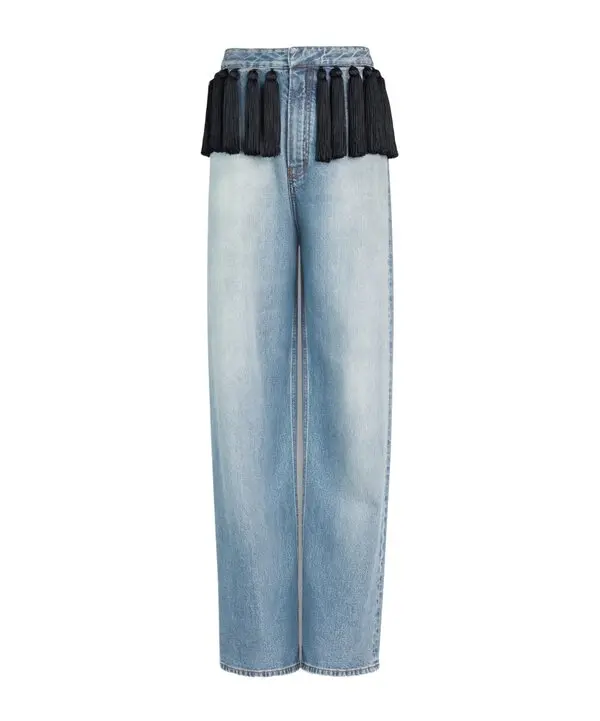 Alaïa Tassel Jeans - Blue
