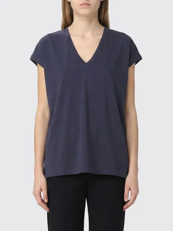 Dries Van Noten V-neck T-shirt With Cap Sleeves And Draping