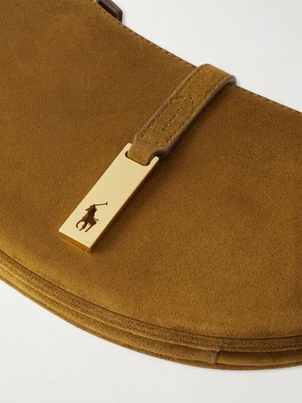 Polo Ralph Lauren Suede Shoulder Bag - Brown
