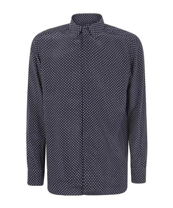 TOM FORD Polka Dot Shirt - Black