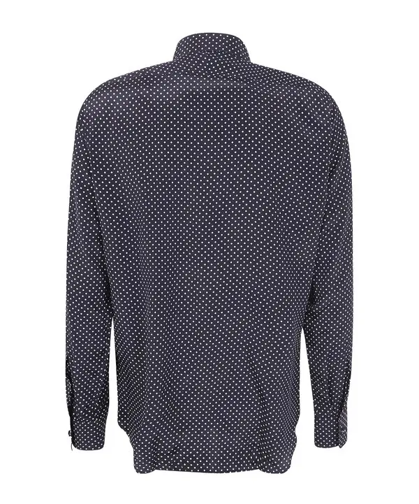 TOM FORD Polka Dot Shirt - Black