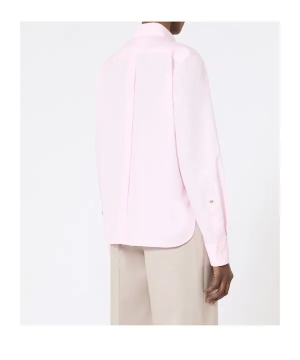 Max Mara Maroso Button-up Long-sleeved Shirt - Pink