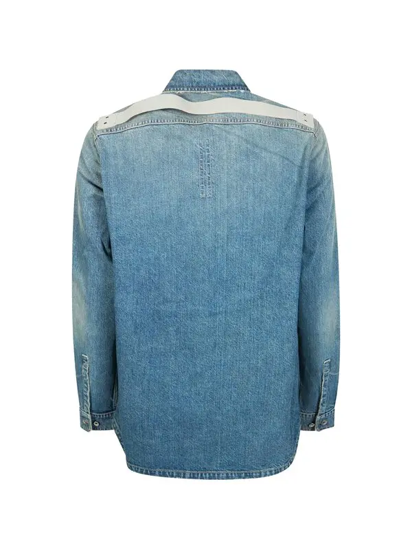 Rick Owens Denim Shirt Jacket - Blue