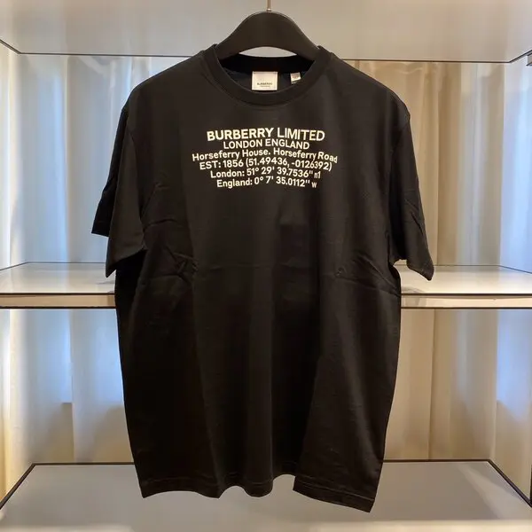 Burberry Location Print T-shirt