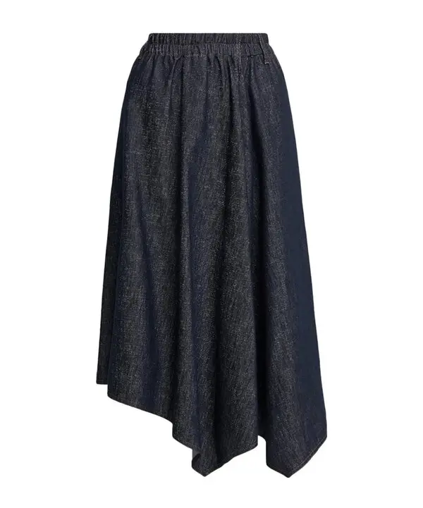Brunello Cucinelli Belt Loop Midi Skirt