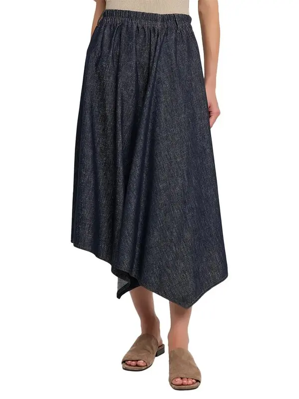 Brunello Cucinelli Belt Loop Midi Skirt