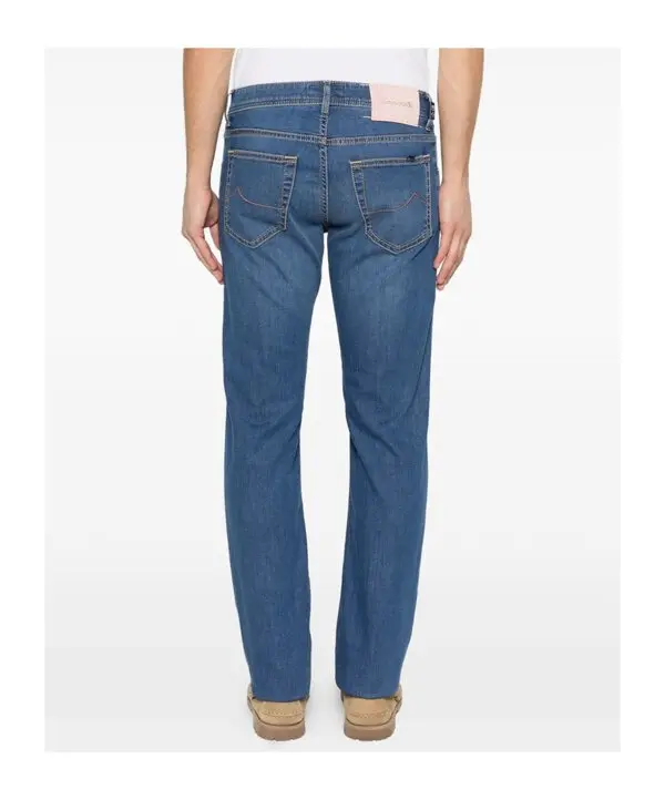 Jacob Cohen Nick Tonal Stitched Jeans - Blue