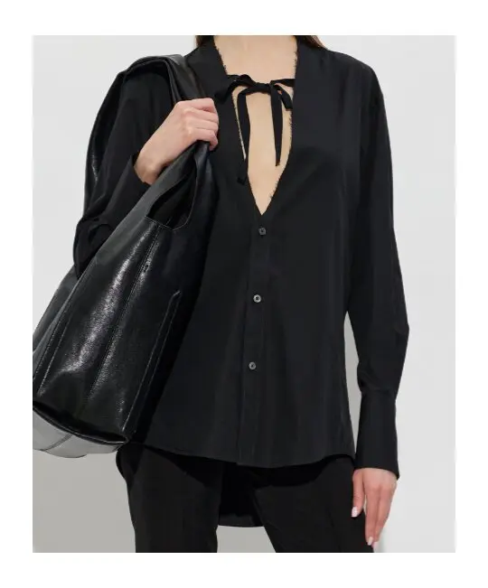 MAISON MARGIELA Tie-neck Long-sleeved Shirt