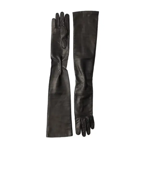 Prada Long Nappa Gloves - Black