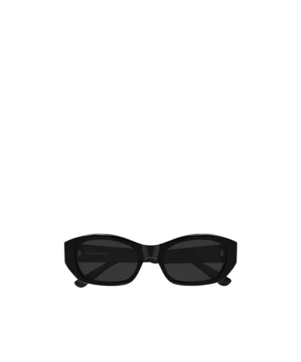 Balenciaga Oval Frame Sunglasses - Black