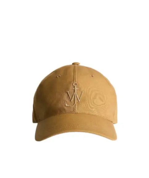 J.W.ANDERSON Jw Anderson Logo Embroidered Curved Peak Cap - Beige
