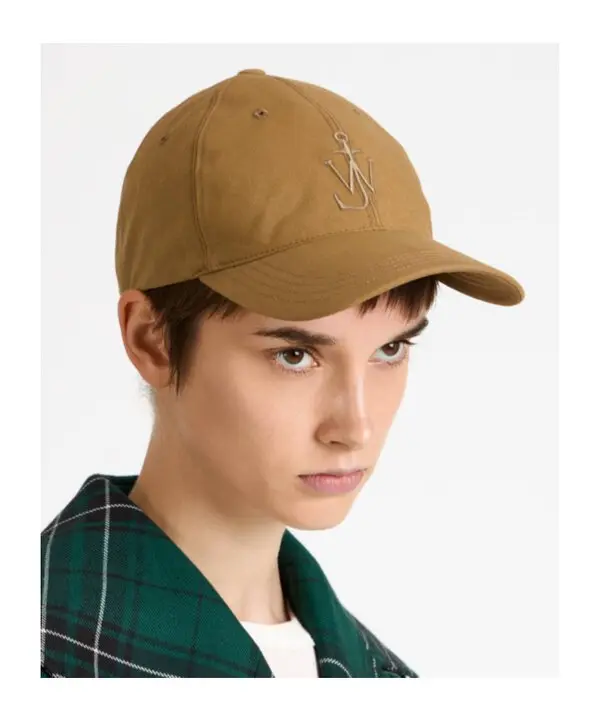 J.W.ANDERSON Logo Embroidered Curved Peak Cap