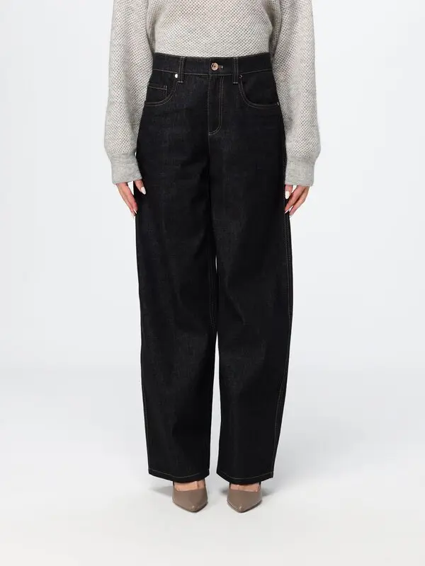 Brunello Cucinelli Belt Loop Jeans - Black