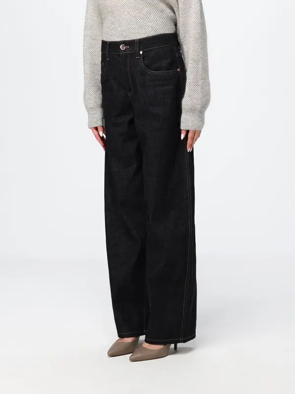 Brunello Cucinelli Belt Loop Jeans - Black