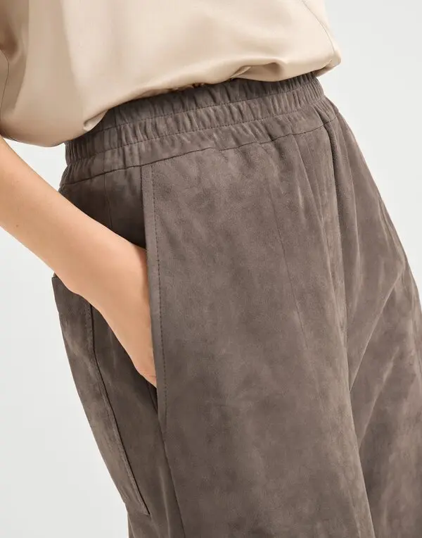 Brunello Cucinelli Suede Trousers