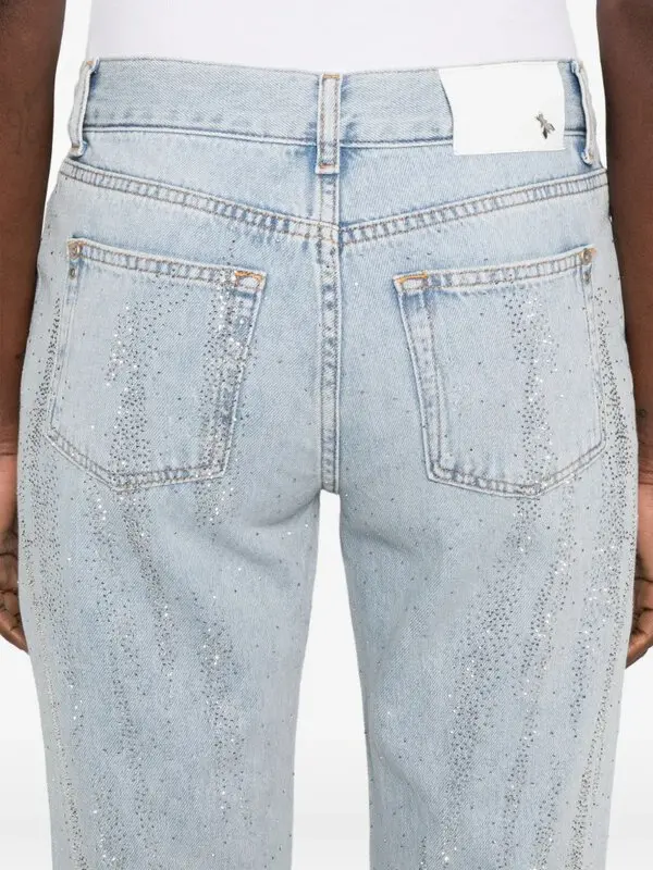 Patrizia Pepe Embellished Distressed Cigarette Jeans