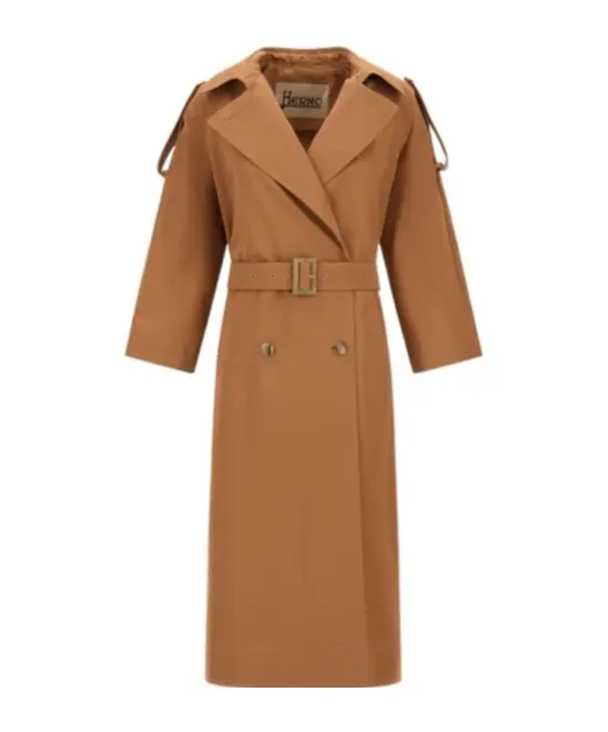 Herno Belted Trench Coat - Brown
