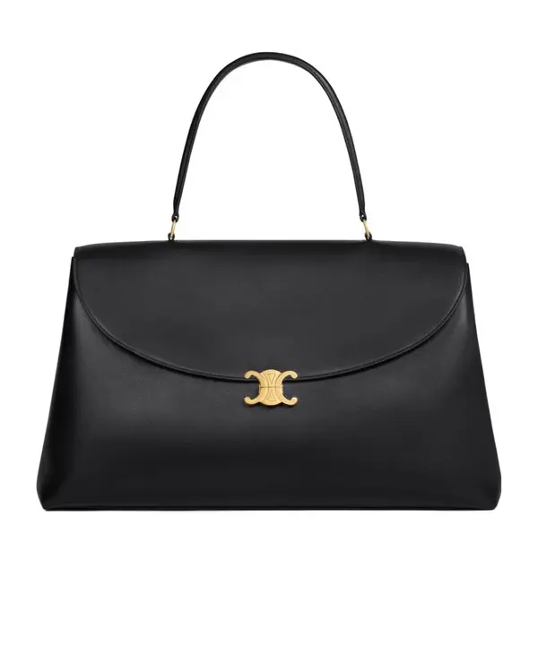 Celine Maxi Nino Bag In Calfskin - Black