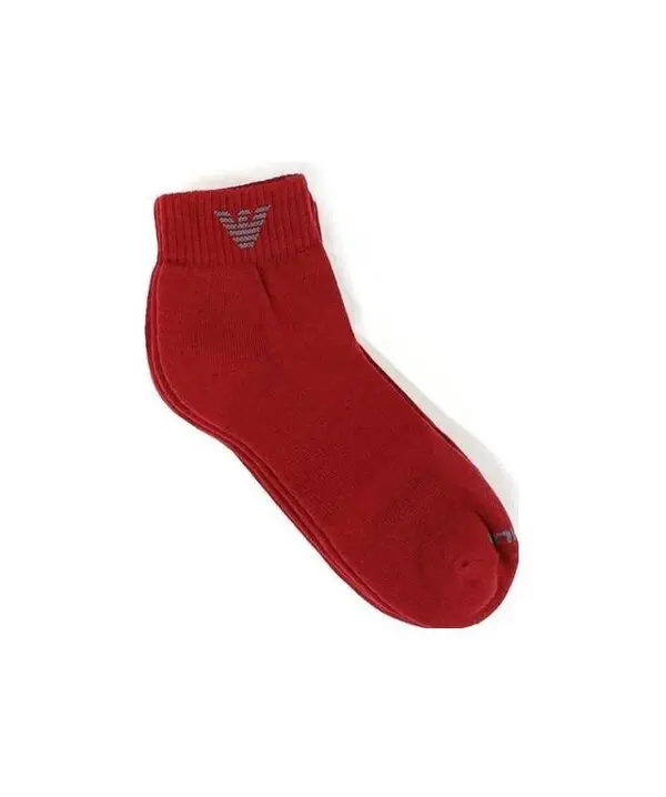 Emporio Armani Logo Crew Socks - Red