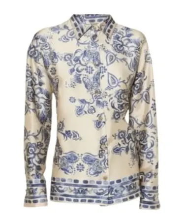 Liu Jo Printed Belted Shirt