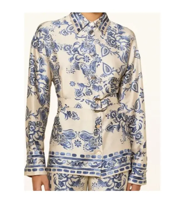 Liu Jo Printed Belted Shirt