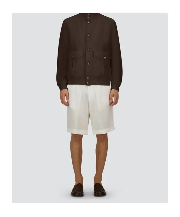 Herno Button-up Bomber Jacket - Brown