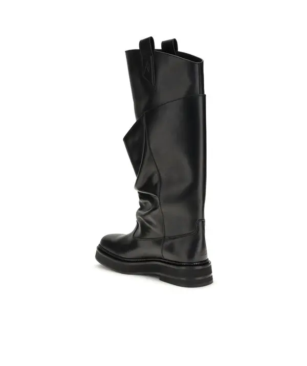 Attico The New Robin Passeggiata Combat Boots - Black