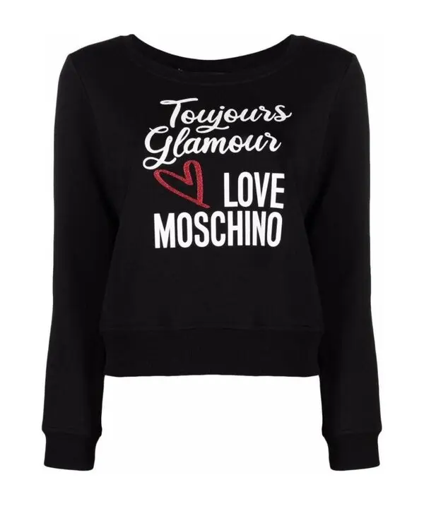 Moschino Print Sweatshirt - Black
