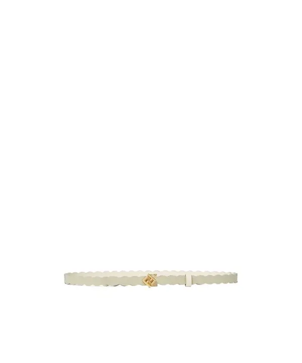 Fendi Ff Diamonds Reversible Belt - Nude