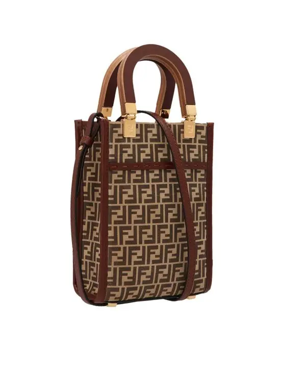 Fendi Mini Sunshine Top Handle Bag - Brown