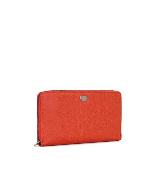 Dolce & Gabbana Logo Details Wallet - Red