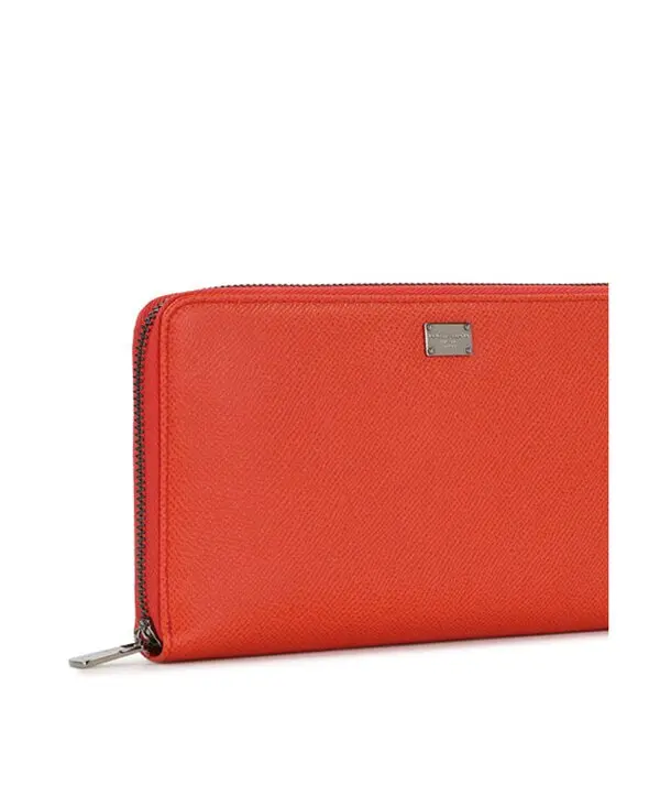 Dolce & Gabbana Logo Details Wallet - Red