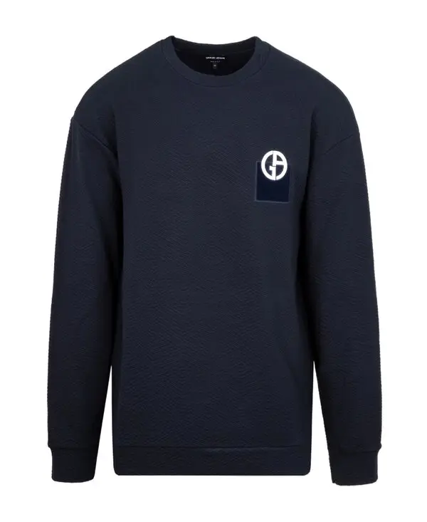 Giorgio Armani Logo-embellished Knitted Jumper