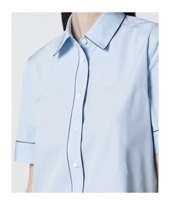 Prada Short Sleeve Shirt - Sky-blue