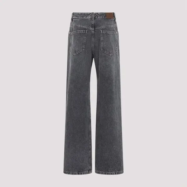 Brunello Cucinelli Mid-rise Wide-leg Jeans - Black