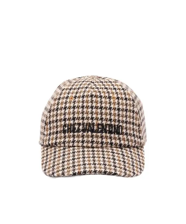 Valentino Garavani Houndstooth Baseball Cap - Nude