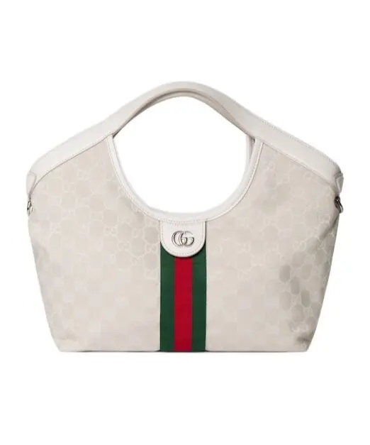 Gucci Giglio Small Tote Bag - Ivory