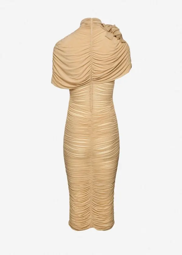 Magda Butrym Draped Cape-effect Midi Dress
