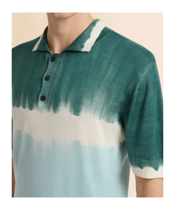 Marni Tie-dye Effect Buttoned Polo Shirt