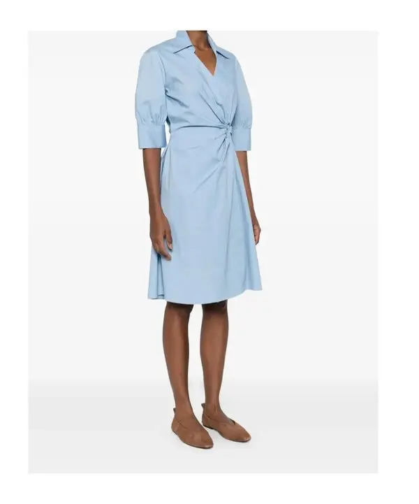 Pinko Logo-embroidered Midi Skirt - Blue